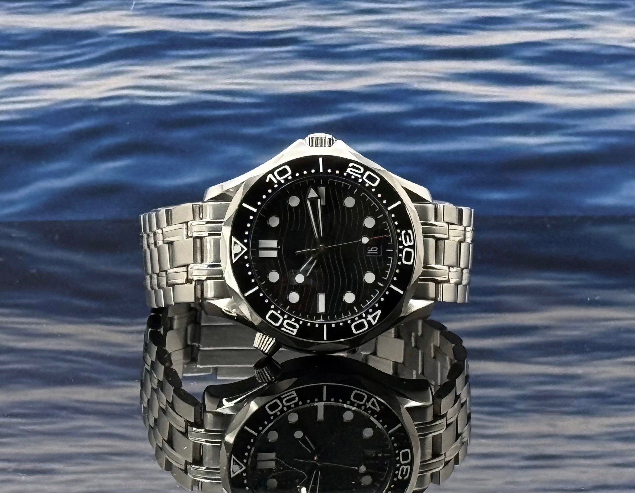 42mm SMP 300 Black - NH35 Automatic